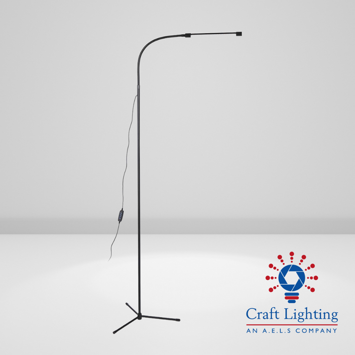 Illuminator - Lightweight Floor Standing Gooseneck Lamp – Craft Lighting